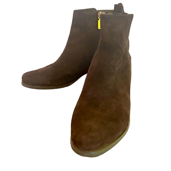 Blondo | Shoes | Blondo Suede Brown Waterproof Lined Booties In A Size ...
